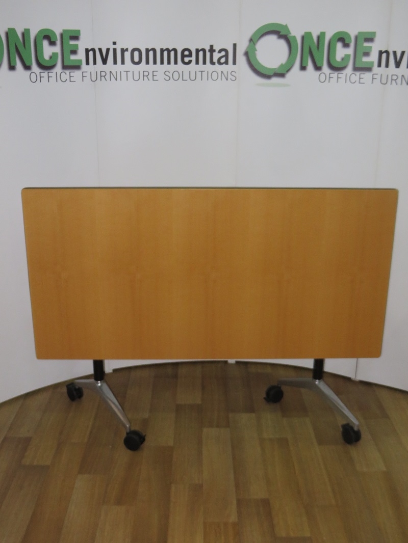 Used Tables Wilkhahn Timetable Flip Top 1500W x 750D In Beech Veneer